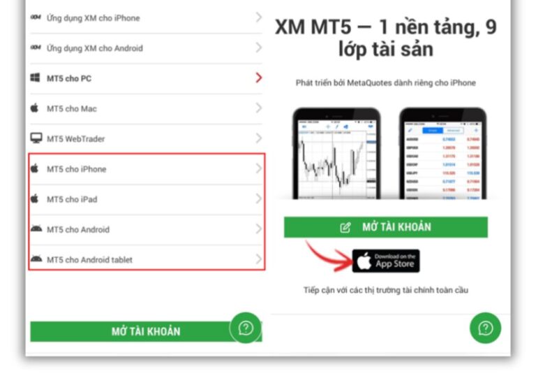 Hướng Dẫn Sử Dụng MT5 Trên Điện Thoại Android, iOS Chi Tiết