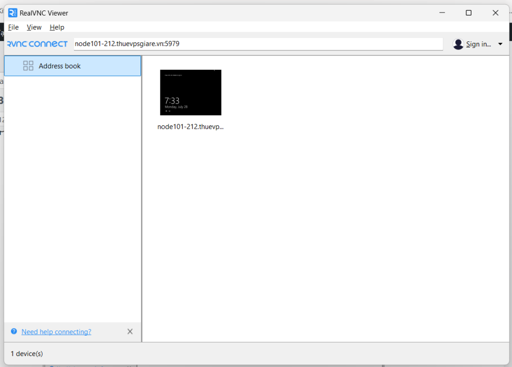 Hướng Dẫn Sử Dụng VNC Viewer Để Điều Khiển VPS Windows